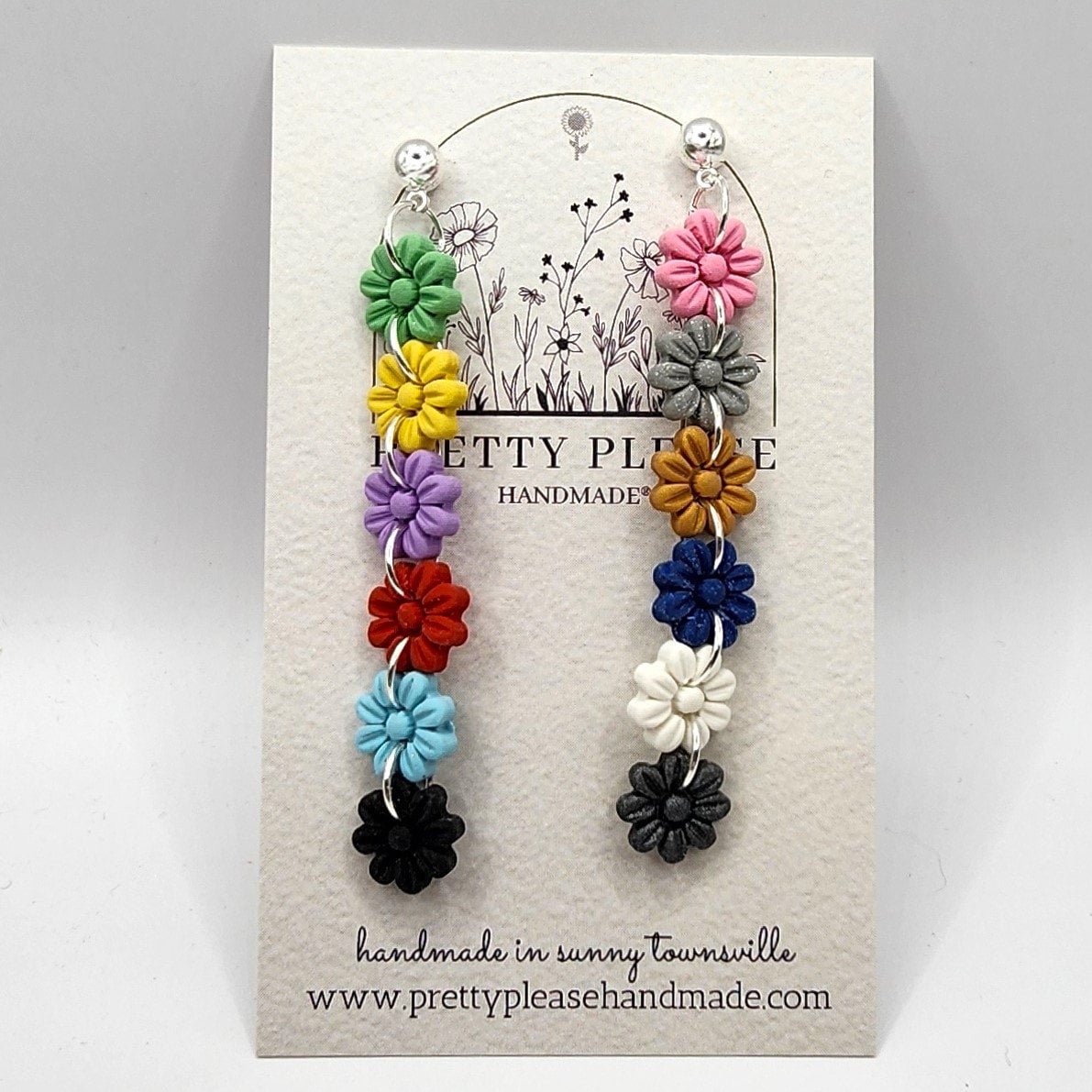 Taylor Swift Era’s Tour Flower Drop Polymer Clay Earrings. Handmade in ...